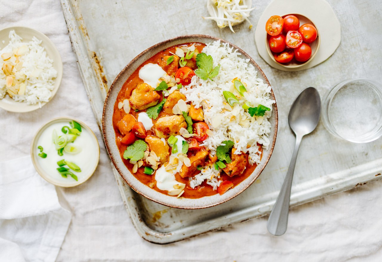 Hähnchen Tikka Massala mit Reis