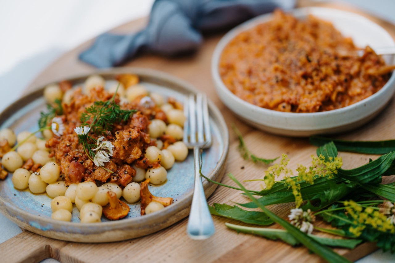 Mini-Gnocchi mit Salsiccia-Pilz-Sugo
