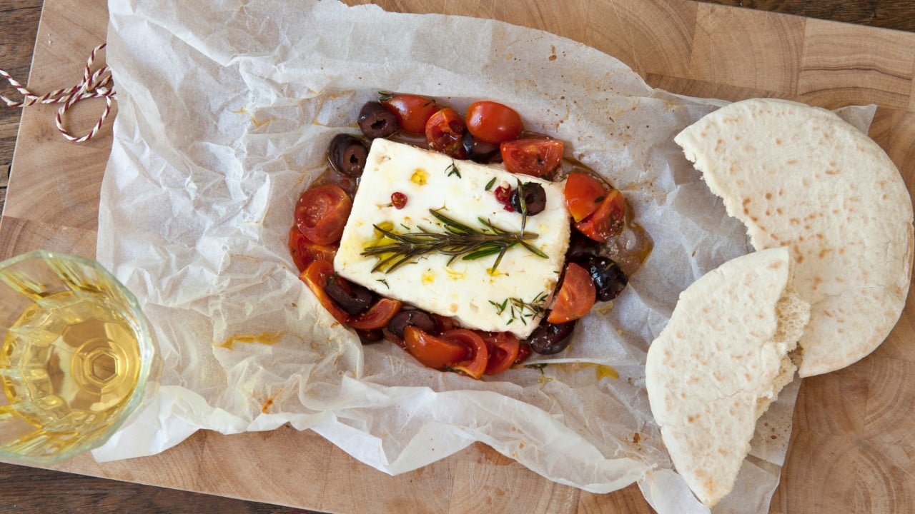 Gebackener Feta mit Ofentomaten