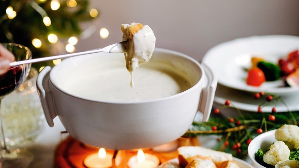 Feta-Käse-Fondue mit Gemüse » Rezept | SPAR Mahlzeit!