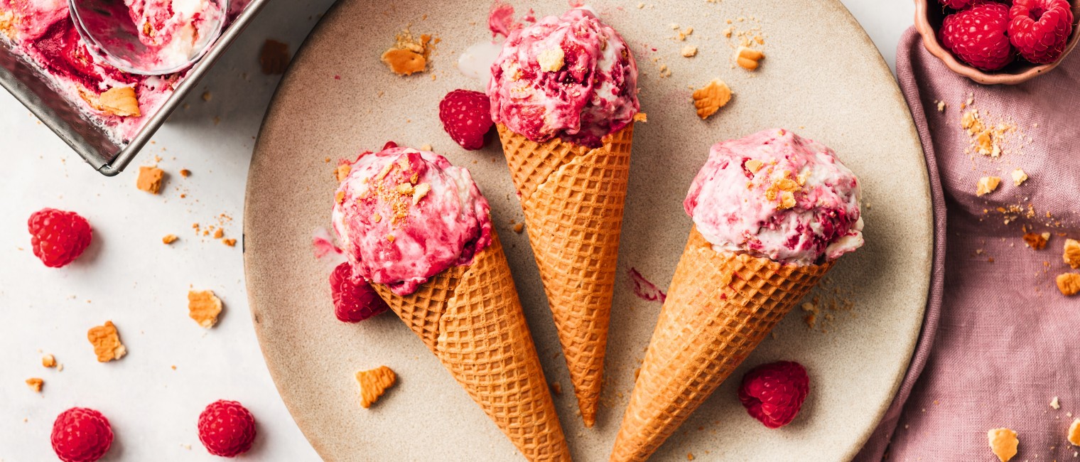 Himbeer-Cheesecake-Eis » Rezept | SPAR Mahlzeit!