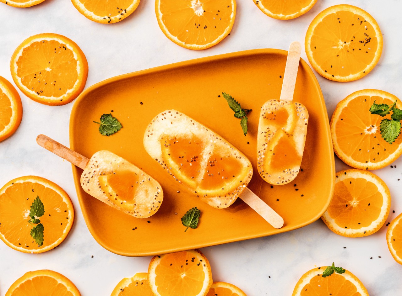 Orange-Chia-Eis » Rezept | SPAR Mahlzeit!