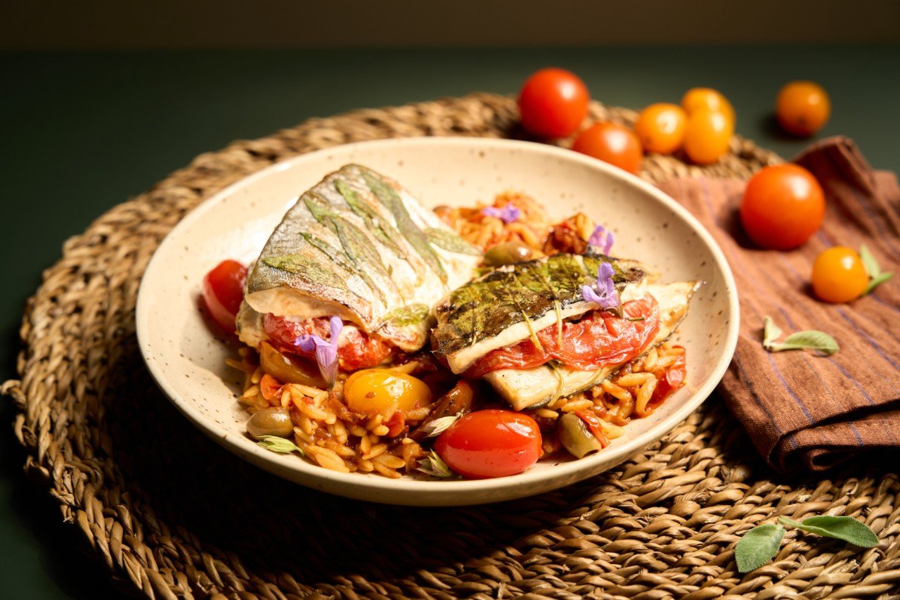 Bio Saibling mit Tomaten-Orzo » Rezept | SPAR Mahlzeit!