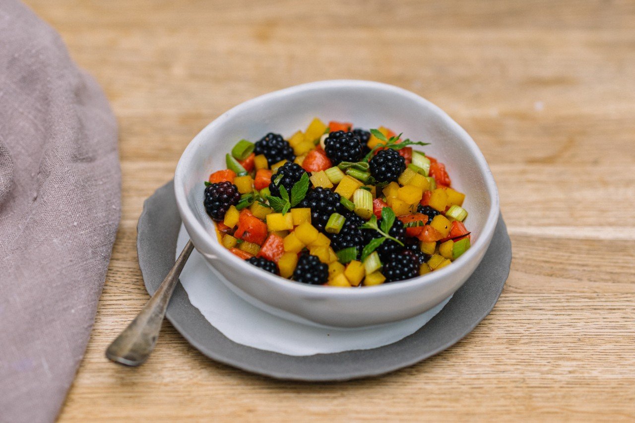 Kürbissalat mit Apfel-Balsam-Vinaigrette