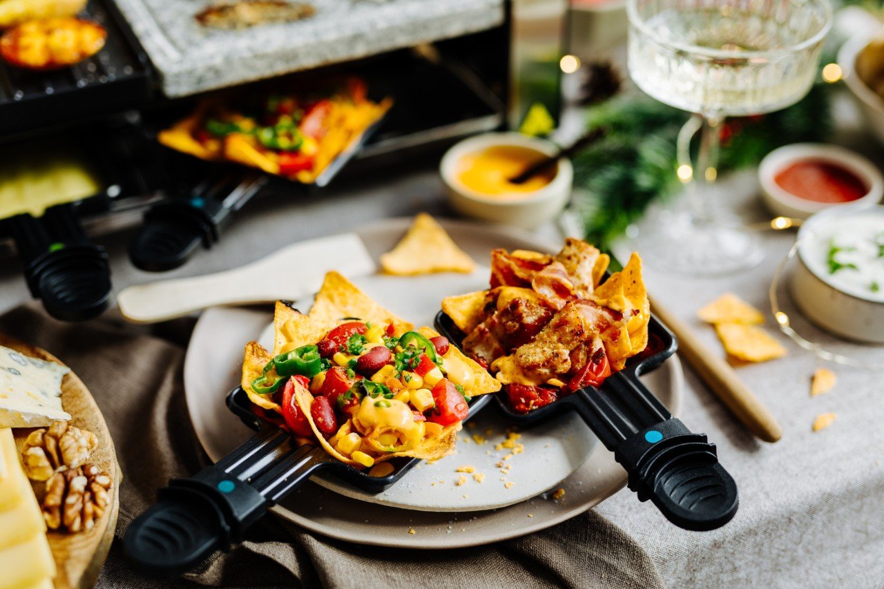 Pikante Nacho-Raclette-Pfännchen