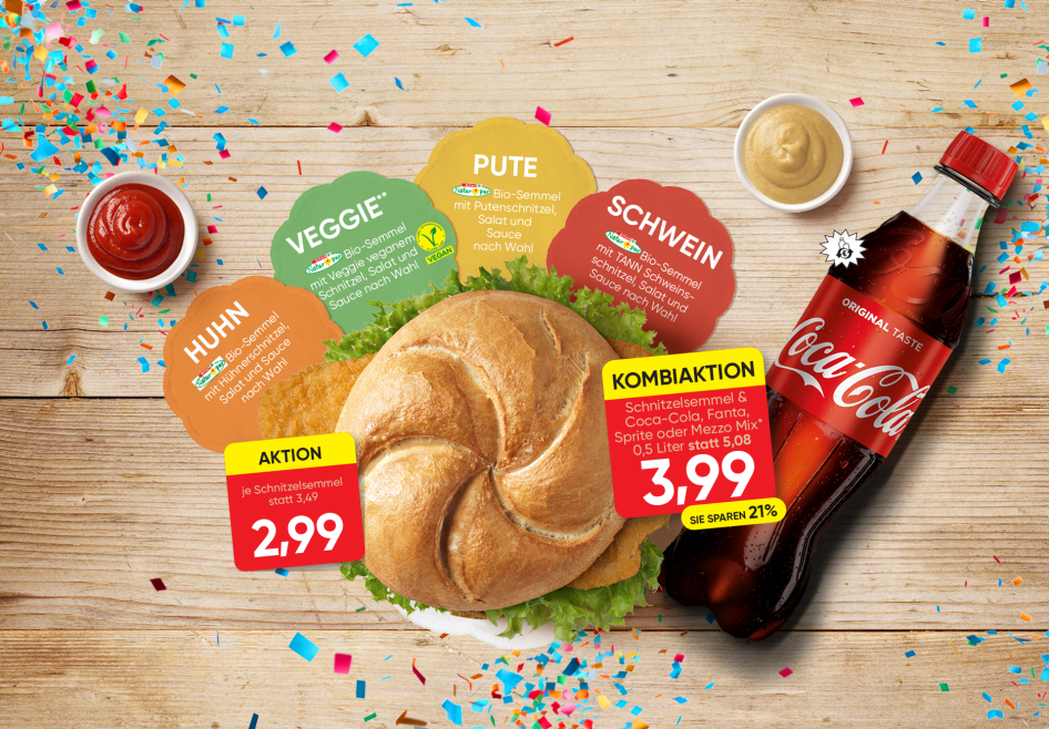 Schnitzelsemmel bei SPAR » täglich frisch an der Heißen Theke